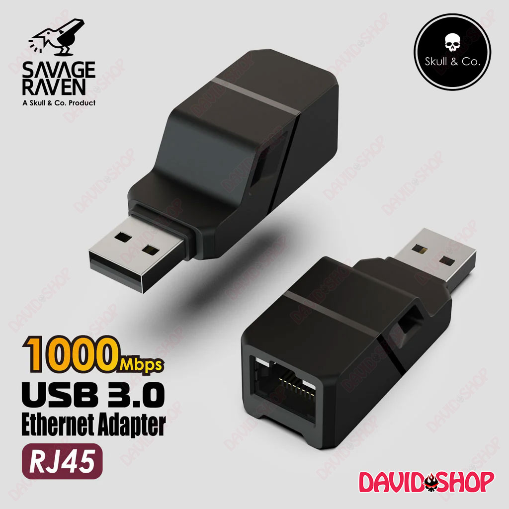 [Bộ chuyển đổi USB 3.0 sang RJ45 Gigabit Ethernet (Skull & Co.) cho PC, SteamDock, Jumpgate Dock ...