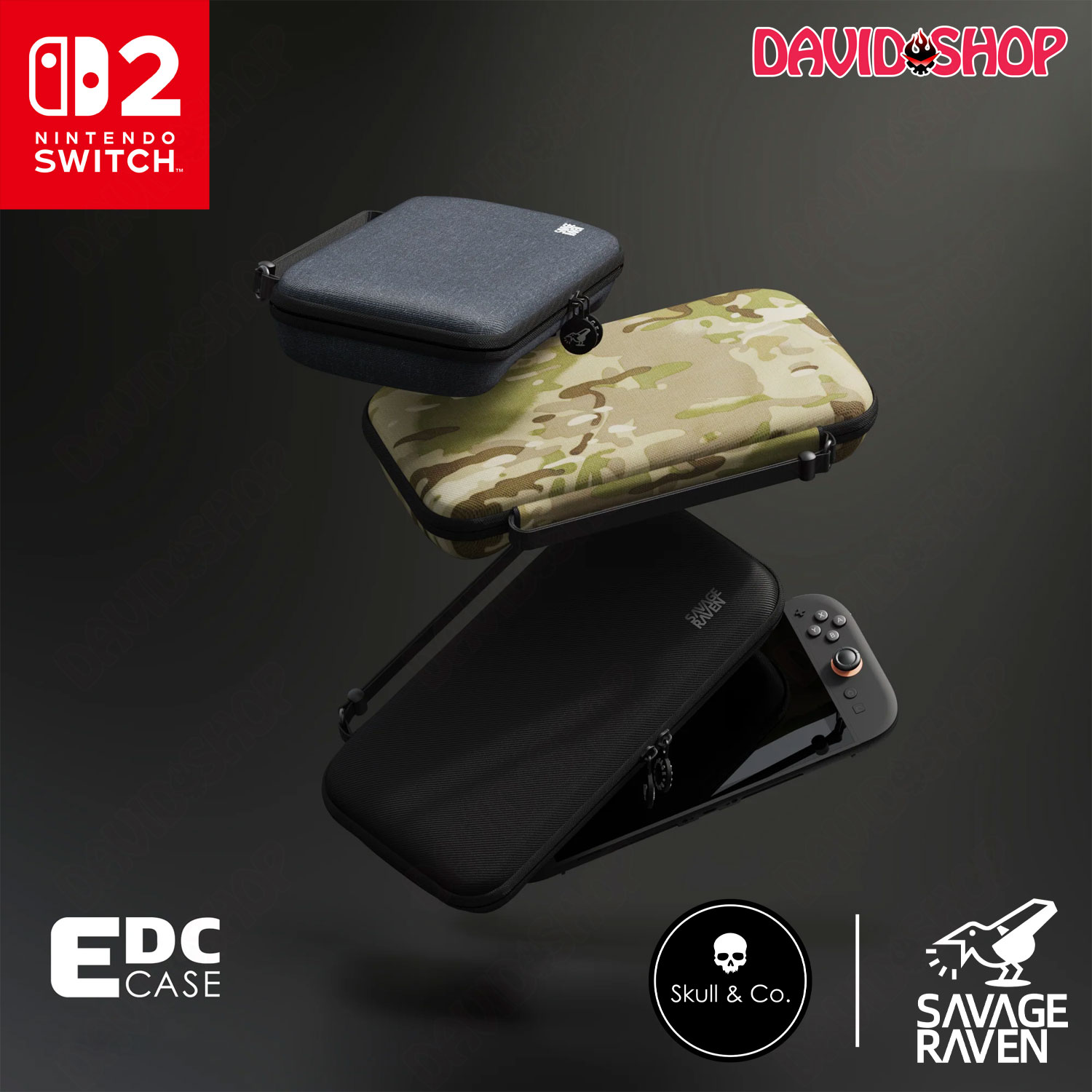 Túi EDC Case Savage Raven (Skull & Co.) nhỏ gọn - Nintendo Switch 2 ...