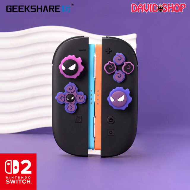 Nút dán D-PAD + núm bọc analog (GeekShare) chủ đề Gengar (Pokémon) cho ...